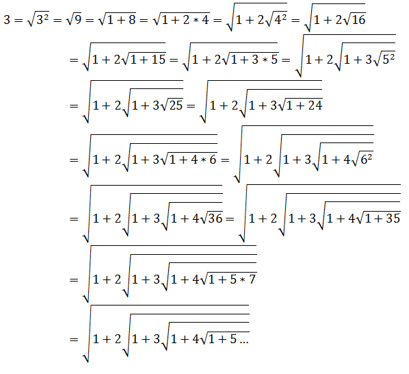 Ramanujans Infinite Nested Radicals Ramanujans Infinite Nested Radicals