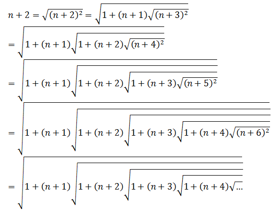 Ramanujans Infinite Nested Radicals Ramanujans Infinite Nested Radicals